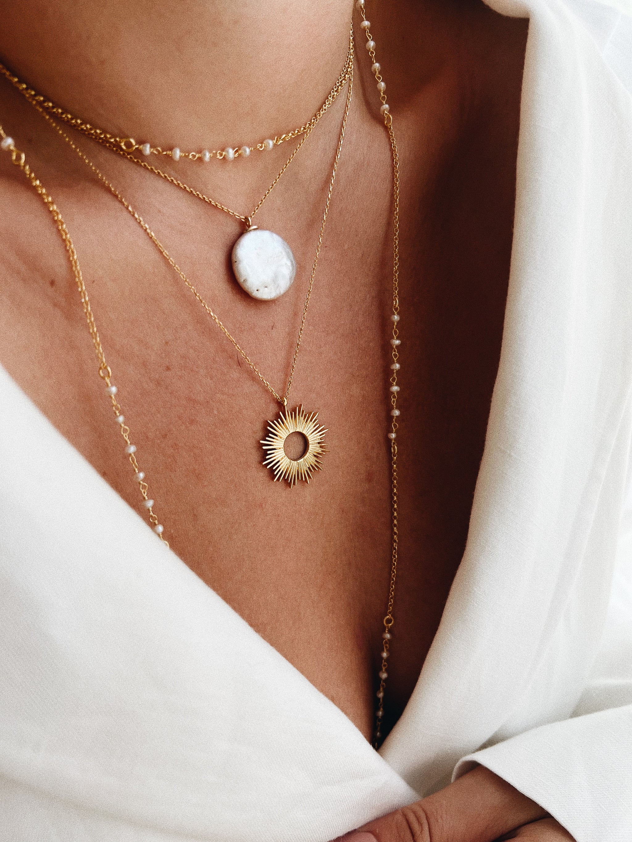 Sun chain necklace – CDIEM Accessories